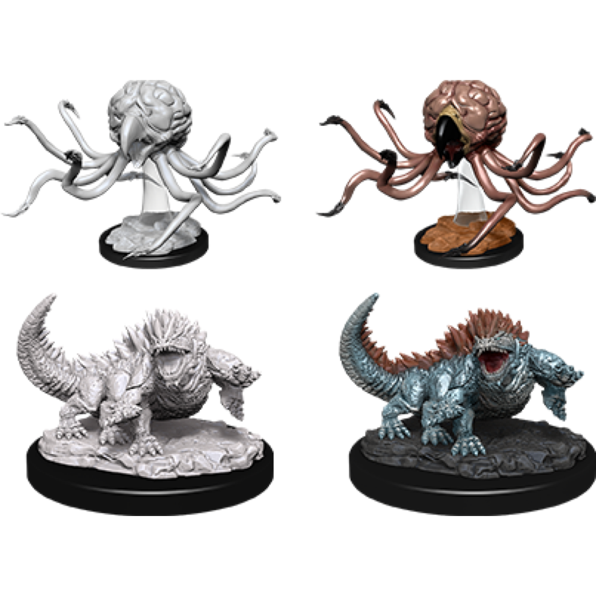 D&D Unpainted Mini Basilisk & Grell | Anime and Things